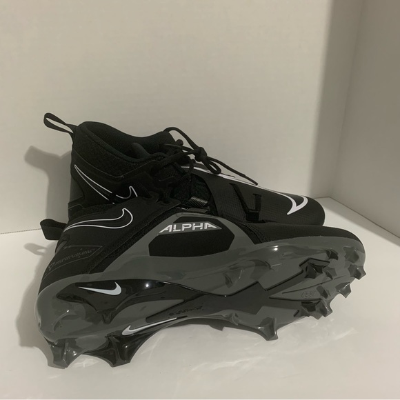 Nike | Shoes | Nike Alpha Menace Pro 3 Black White Football Cleats ...